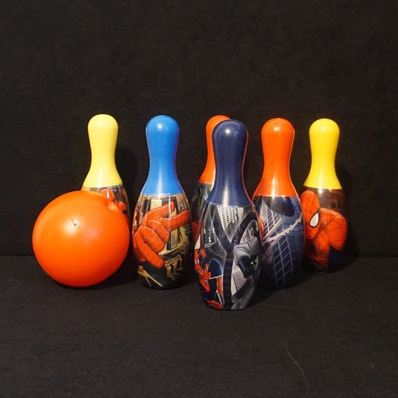 Marvel | Toys | Marvel Spiderman Indoor Outdoor Bowling Set | Poshmark